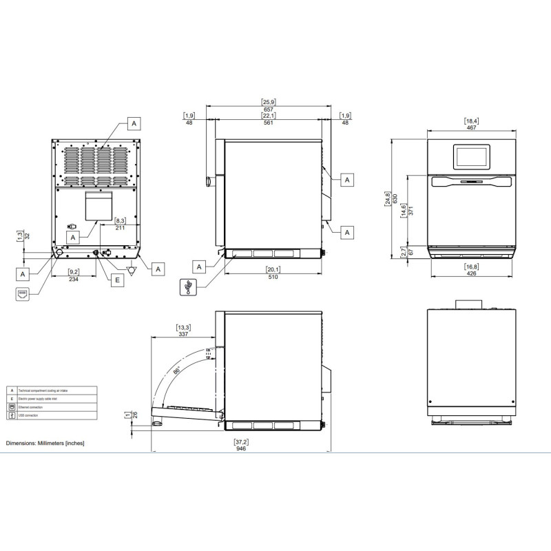FOUR A CUISSON ACCELEREE ORACLE BOOSTED TRI NOIR ORACBB